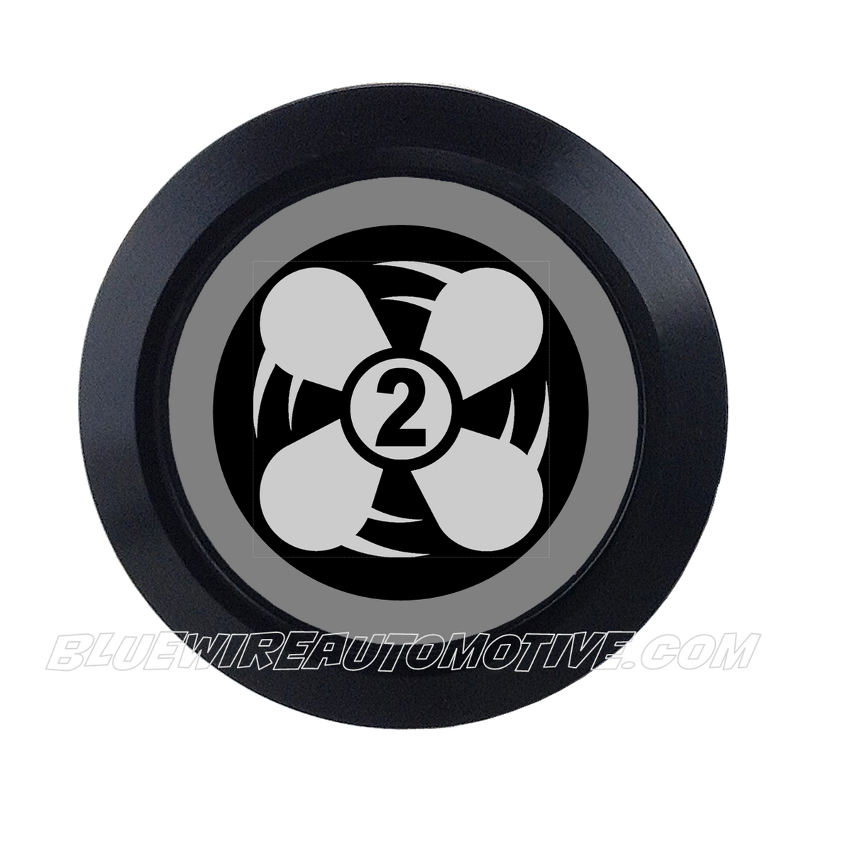BLACK SERIES BILLET BUTTON-22mm-FAN 2| Bluewire Automotive