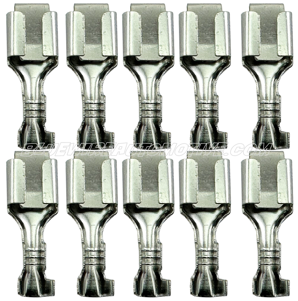 10 x TIN PLATED FEMALE UNINSULATED SLIDE LOCKING TERMINAL-22mmx8mm-BWA ...