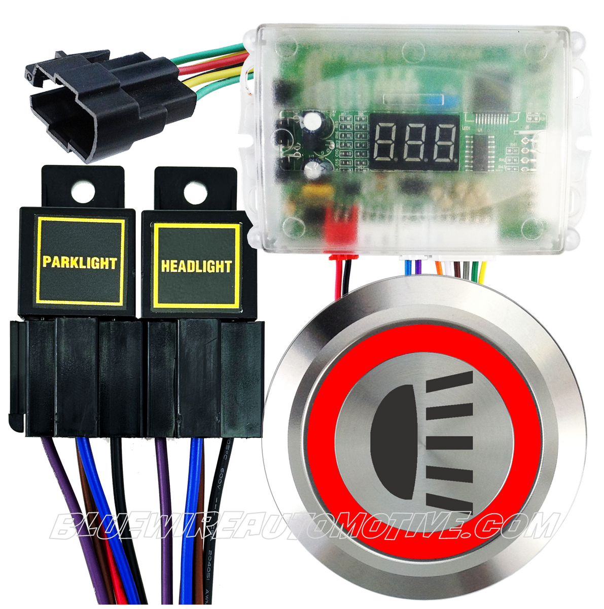 SILVER SERIES DUAL SWITCH CONTROL HEADLIGHTS/PARK LIGHT KIT-BWAECOSSHL ...