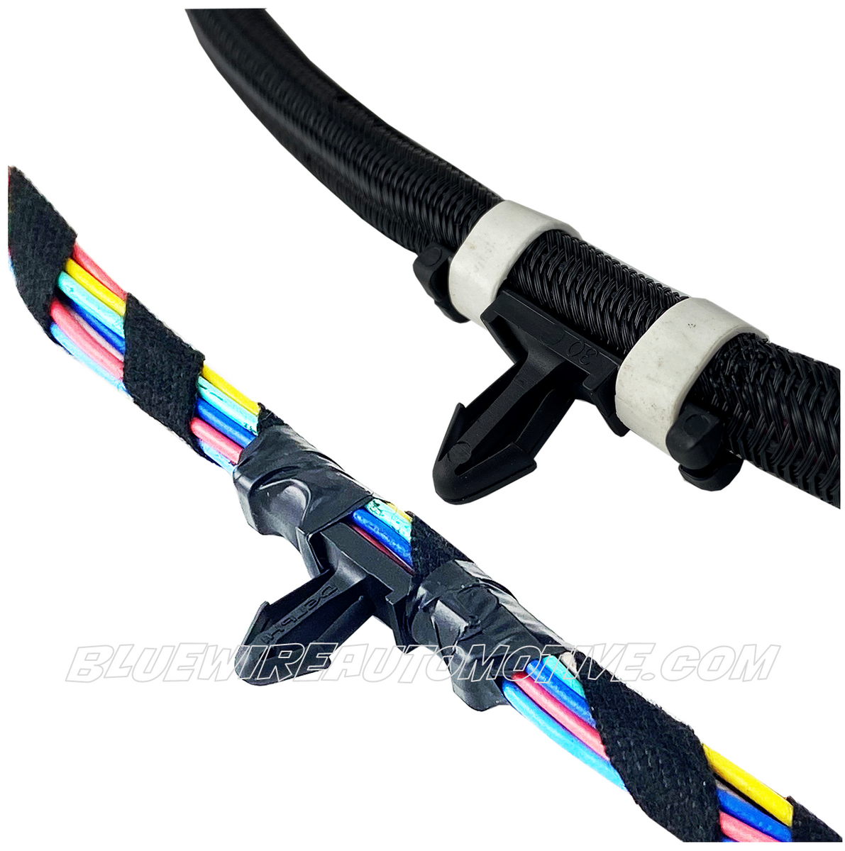 10 x DELPHI 56 SERIES PACKARD BLACK WIRE HARNESS LOOM TO BODY MOUNTING ...