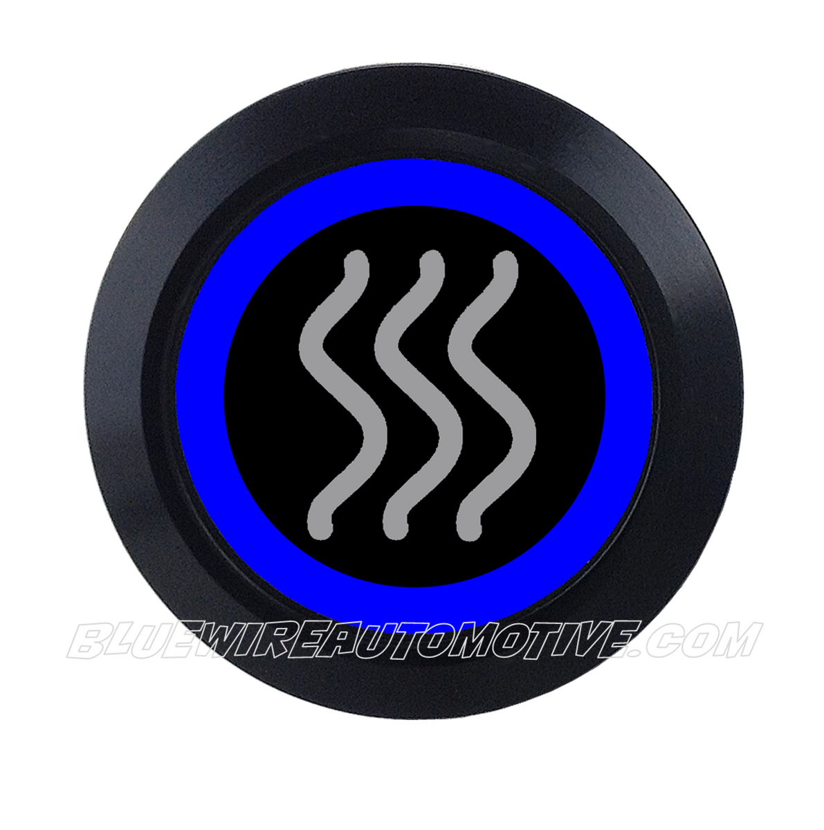 BLACK SERIES BILLET BUTTON-22MM-HEATER| Bluewire Automotive