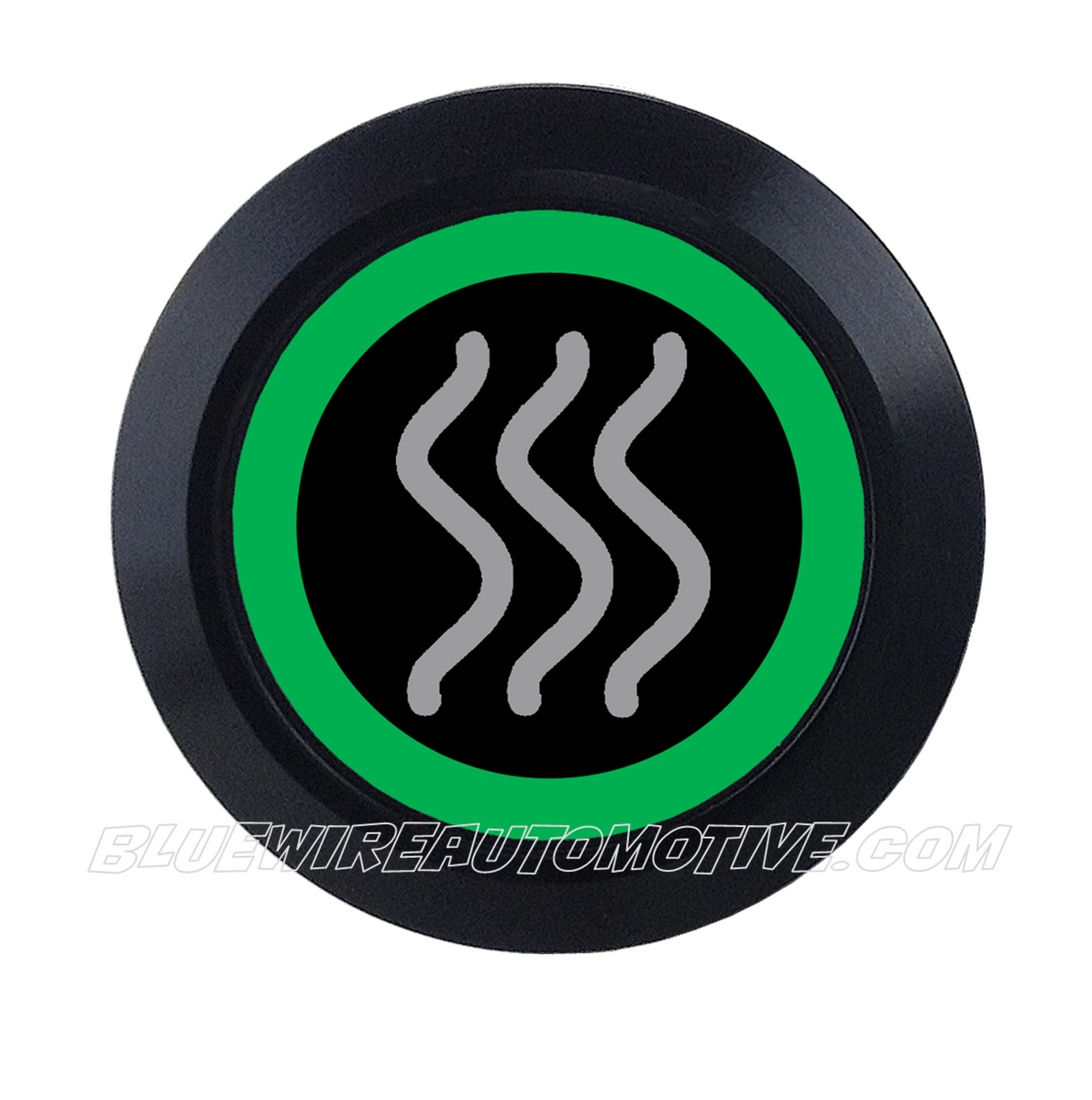 BLACK SERIES BILLET BUTTON-22MM-HEATER| Bluewire Automotive