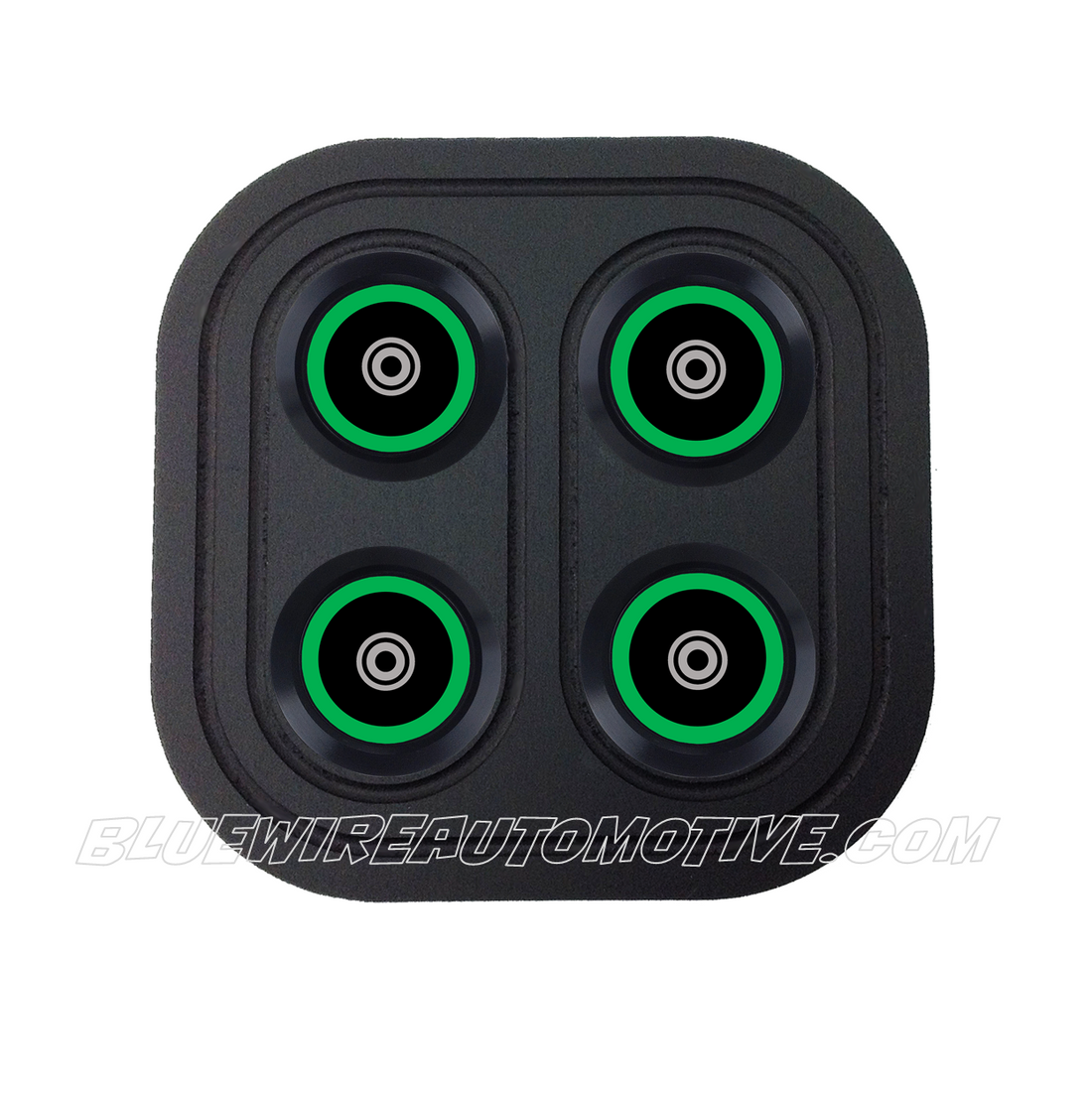 DELUXE BLACK SERIES BILLET POWER WINDOW SWITCH-2D-DOT-GREEN| Bluewire ...