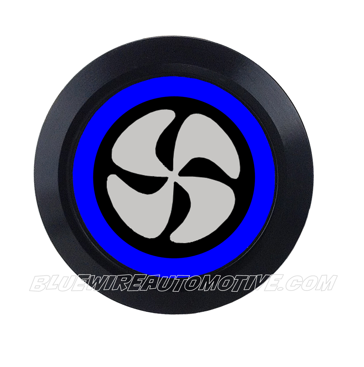 BLACK SERIES BILLET BUTTON-22mm-FAN| Bluewire Automotive
