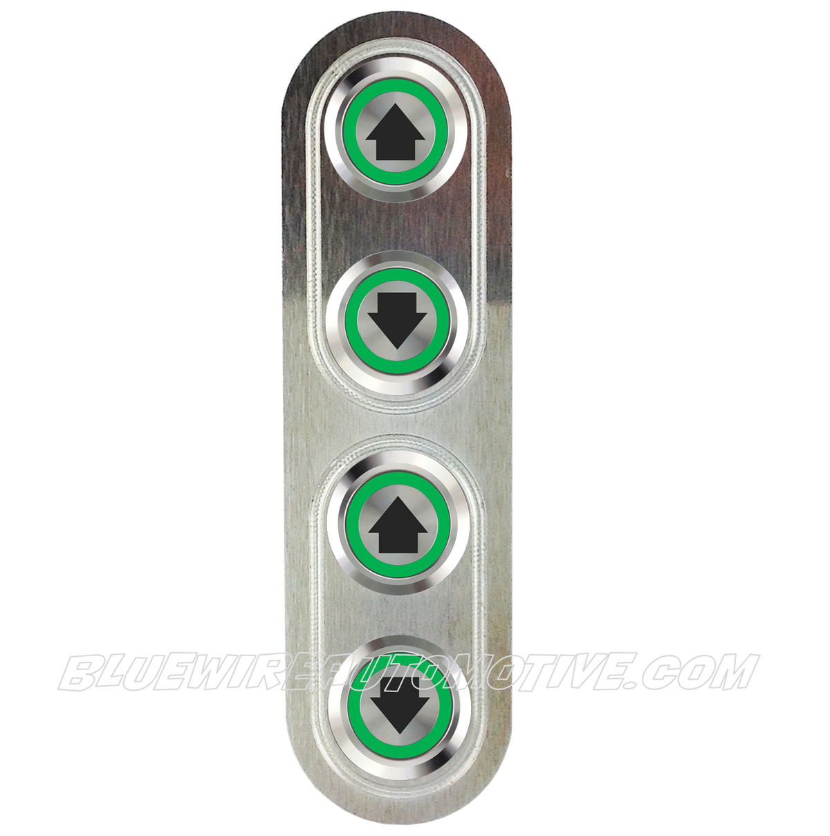 DELUXE SILVER SERISE BILLET VERTICAL 2 DOOR POWER WINDOW SWITCH-ARROW ...