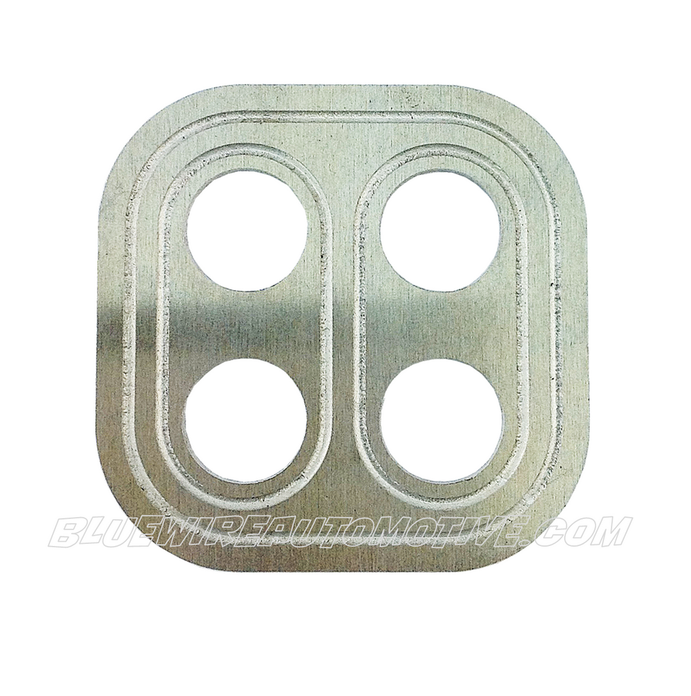 YOU BUILD IT-SILVER SERIES BILLET BUTTON SQUARE PANEL-4 HOLE-19mm-75x7 ...