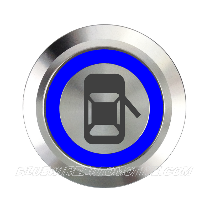 SILVER SERIES BILLET BUTTON-19mm-DOOR POPPER RIGHT| Bluewire Automotive