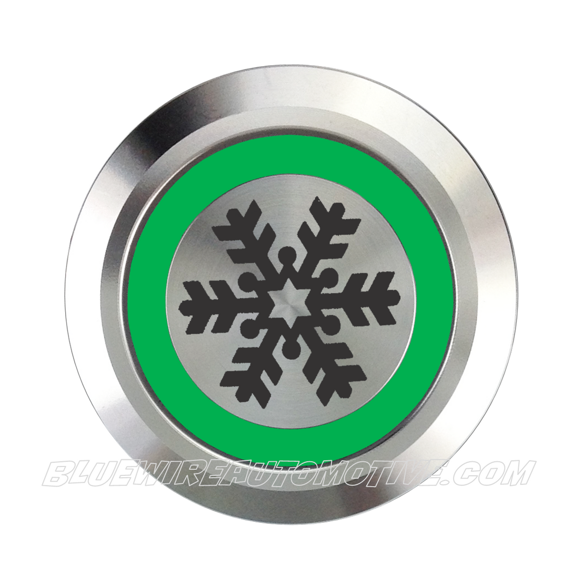 SILVER SERIES DUAL COLOUR BILLET BUTTON-22mm-AIR CON| Bluewire Automotive