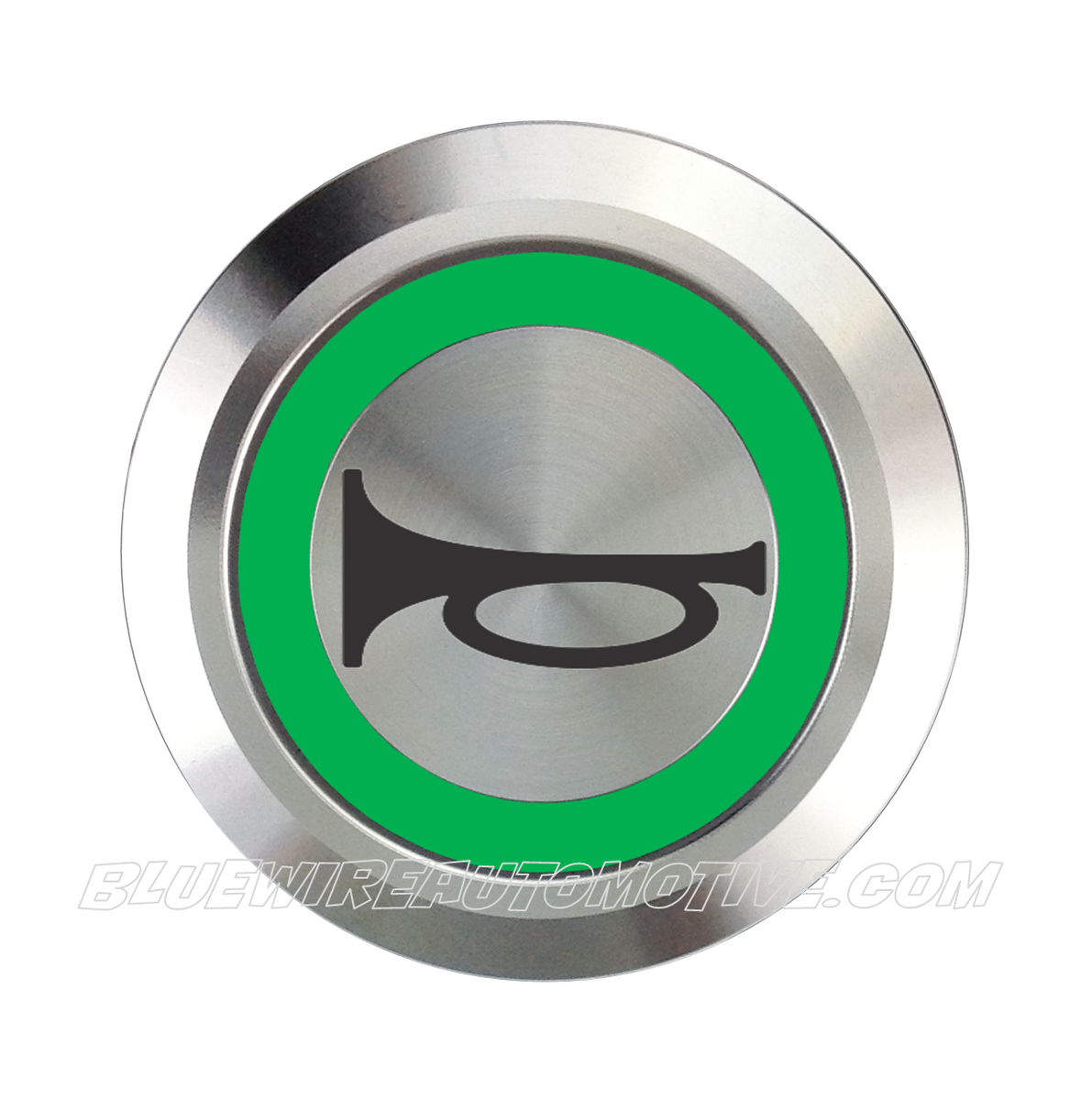 SILVER SERIES DUAL COLOUR BILLET BUTTON-22mm-HORN| Bluewire Automotive
