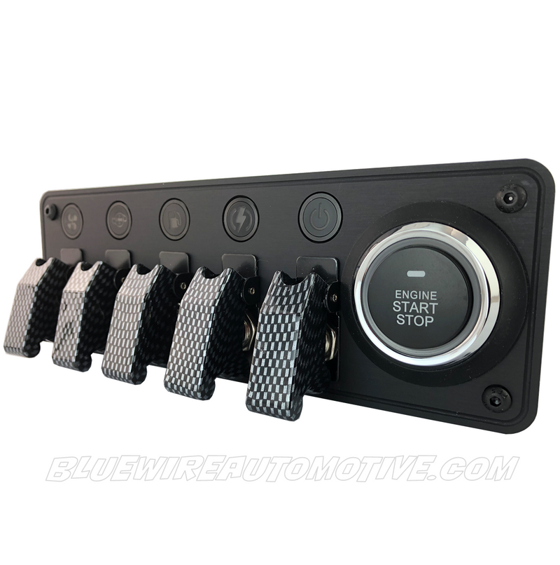 BLACK ULTRA-RACE START SWITCH PANEL 02-BWABSURES| Bluewire Automotive