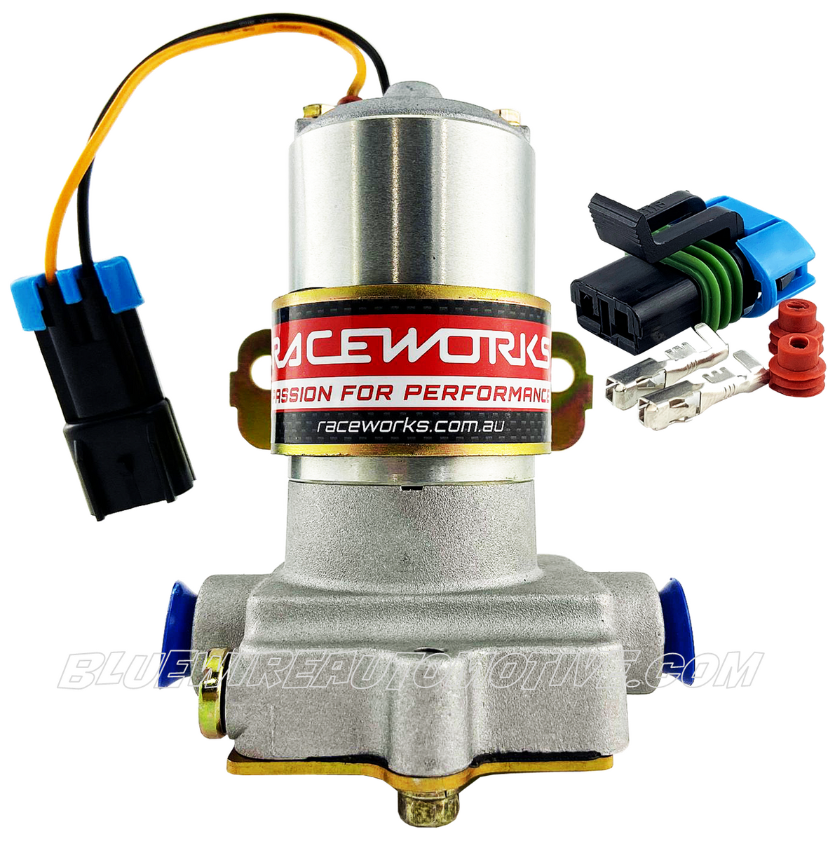 RACEWORKS BLACK FUEL PUMP 14PSI E85/METH SAFE - EFP-602| Bluewire ...
