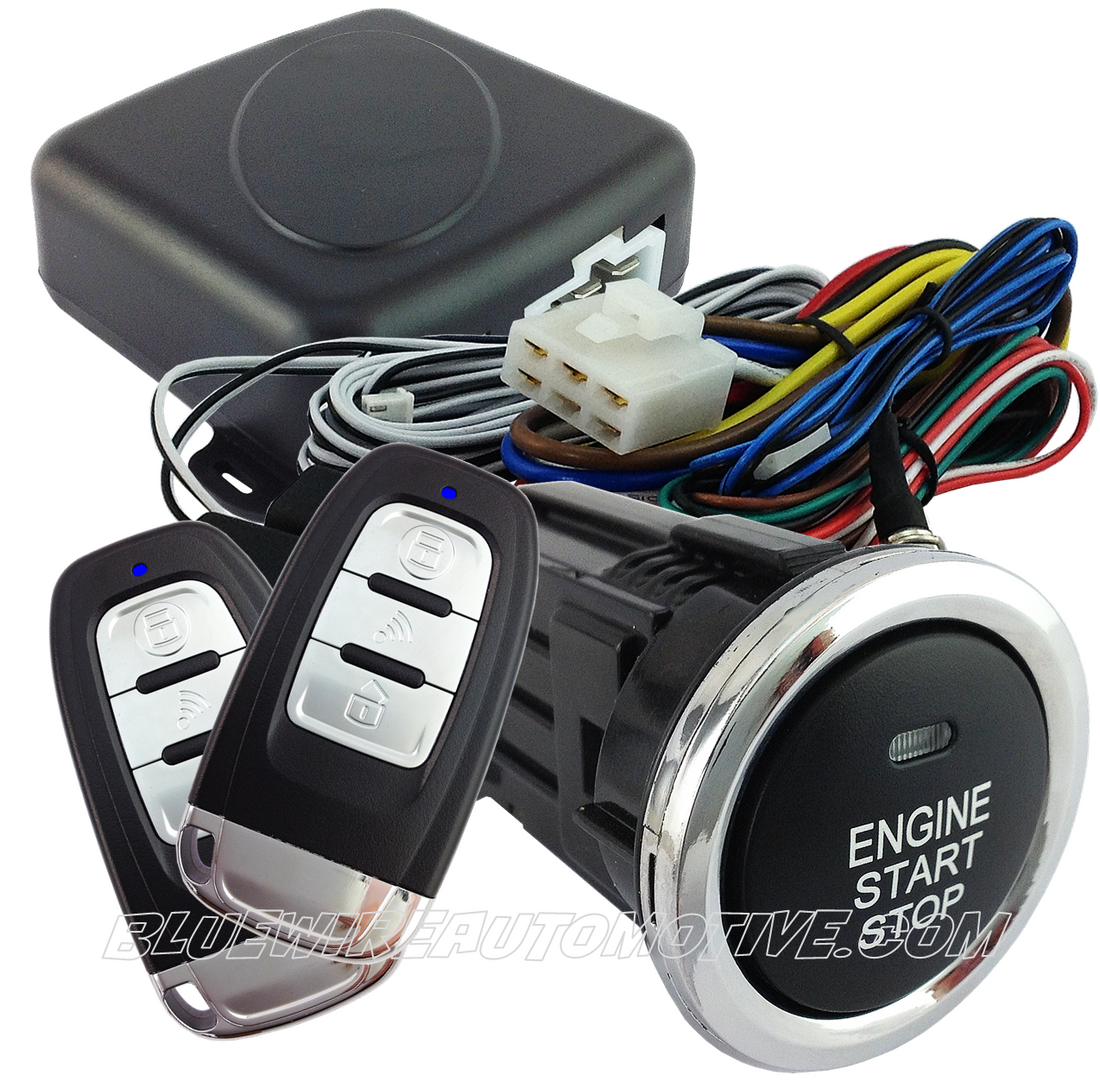 UNIVERSAL KEYLESS ENGINE START/STOP SYSTEM-RFI 3 CHANNEL REMOTE-BLACK ...