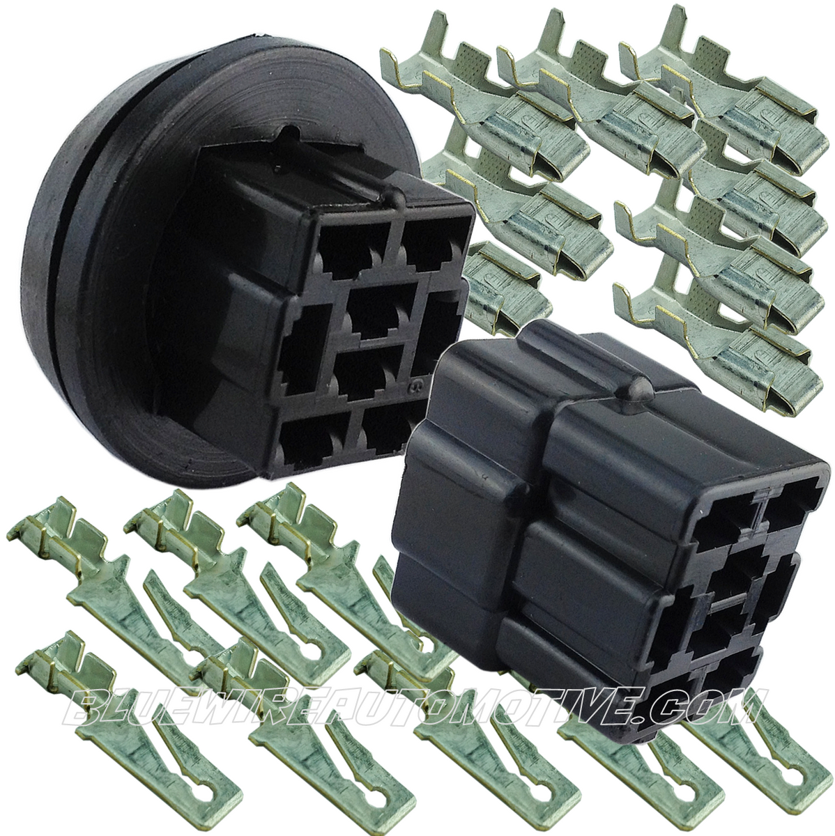 BULKHEAD FIREWALL GROMMET PLUG CONNECTOR-8PN-BWAP0118| Bluewire Automotive