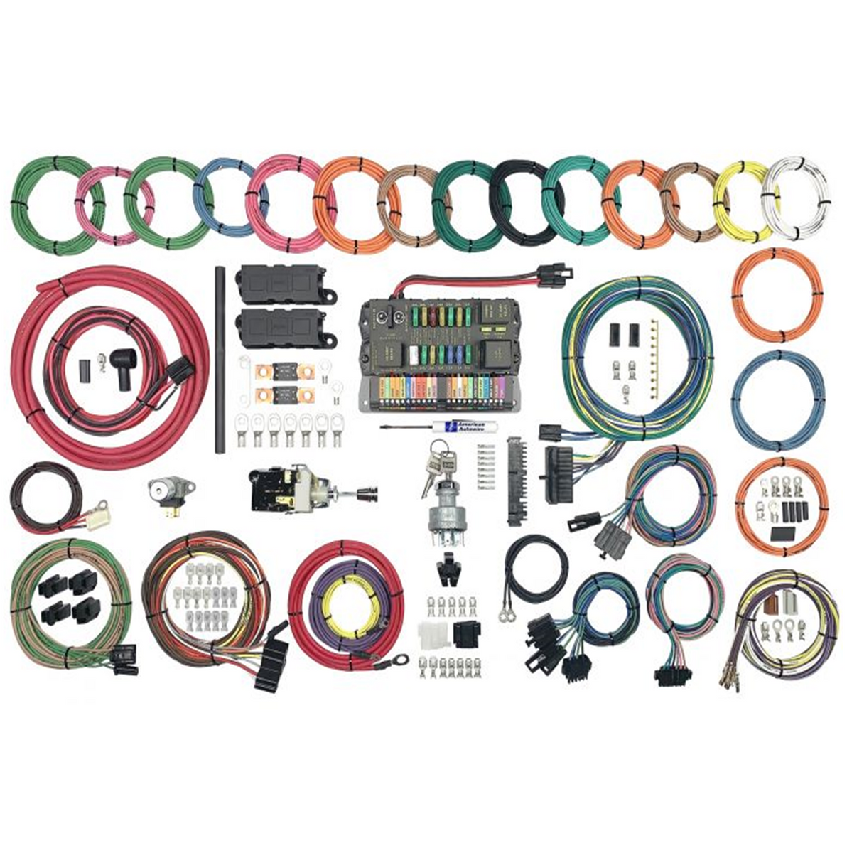 UNIVERSAL HIGHWAY 22 PLUS WIRE HARNESS+SWITCH KIT| Bluewire Automotive