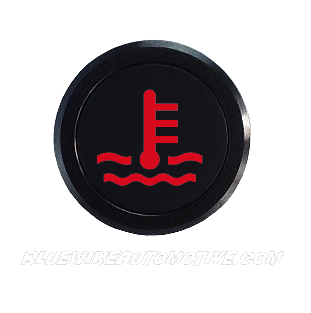 BLACK SERIES PILOT LIGHT-WATER TEMP WARNING-RED-12mm| Bluewire Automotive