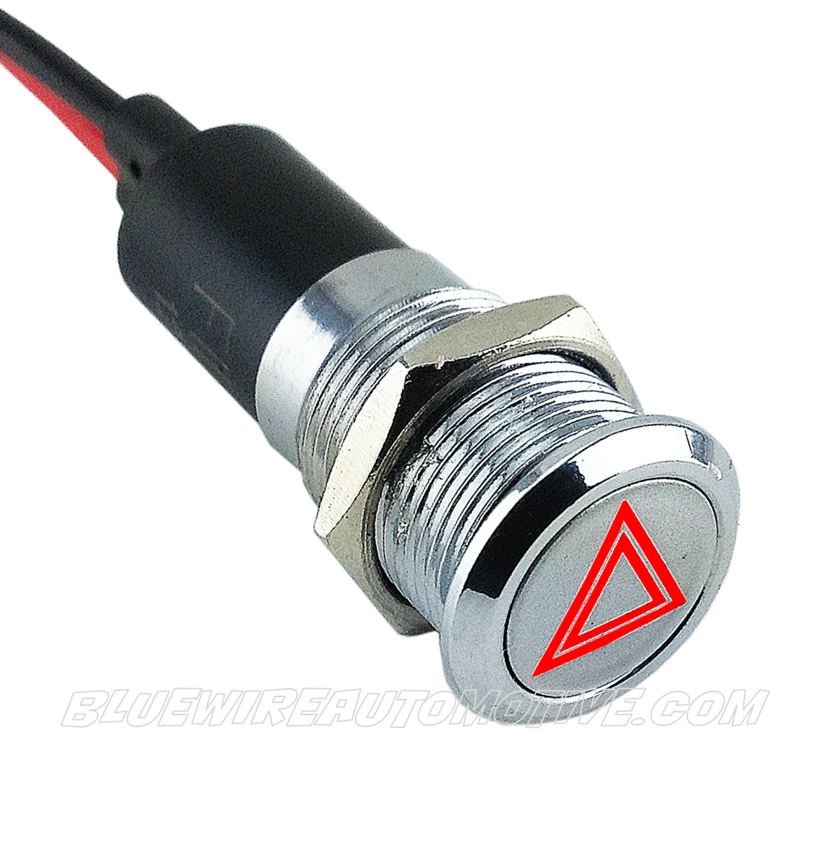SILVER SERIES HAZARD WARNING PILOT LIGHT-RED-12mm| Bluewire Automotive