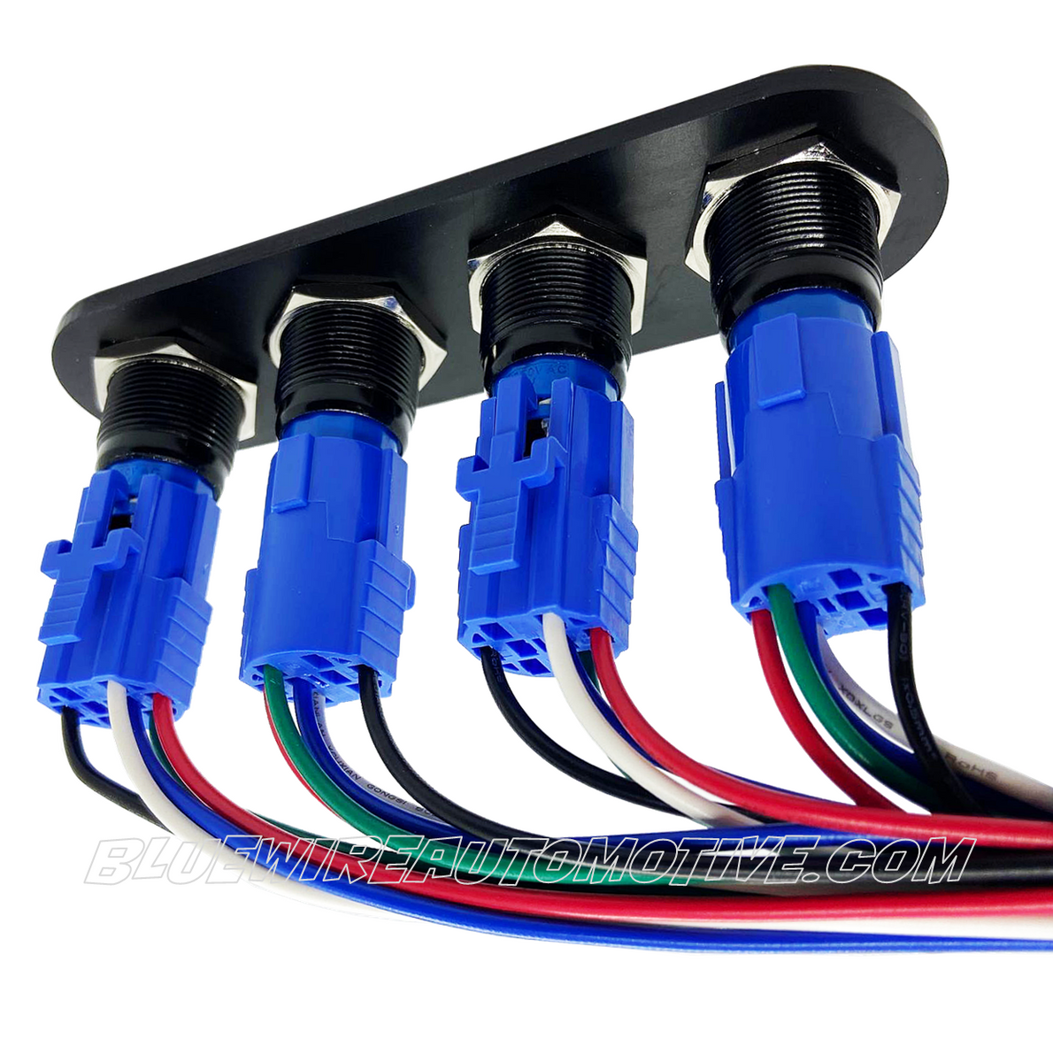 DELUXE BLACK SERISE BILLET VERTICAL 2 DOOR POWER WINDOW SWITCH-WHITE-W ...