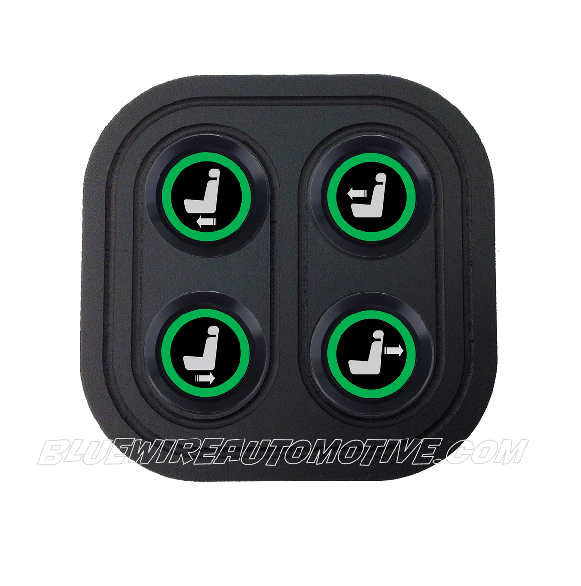DELUXE BLACK SERIES BILLET ELECTRIC SEAT SWITCH-4-GREEN| Bluewire ...