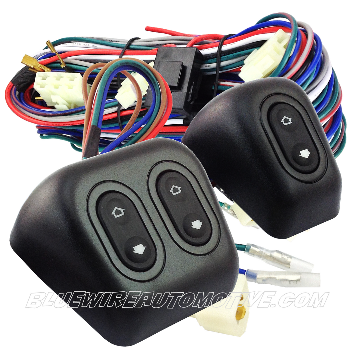 UNIVERSAL POWER WINDOW U-WIRE 3 SWITCH DOOR TRIM WIRING KIT 02 ...