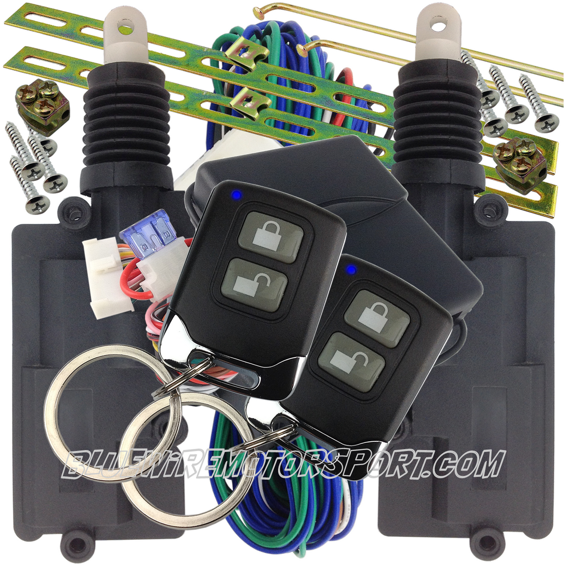 REMOTE KEYLESS CENTRAL LOCKING KIT-2D-BWACL02R| Bluewire Automotive