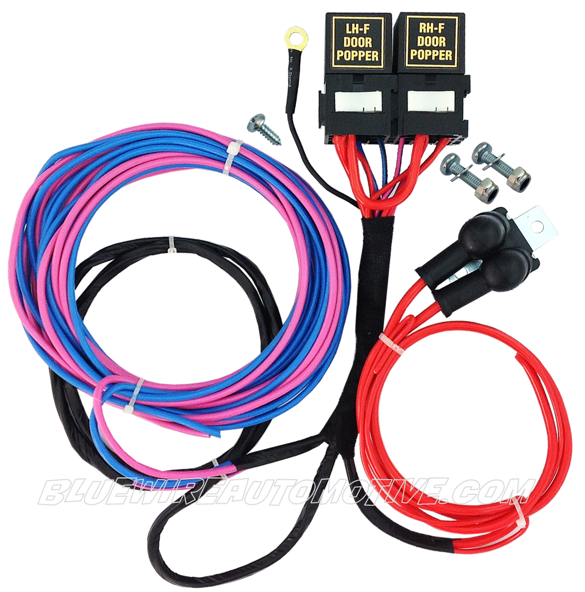DELUXE 2 DOOR POPPER RELAY SWITCH KIT-30amp| Bluewire Automotive