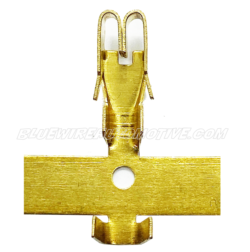 10 x LINKED BRASS UNINSULATED FEMALE FUSE BOX TERMINALS 25mm x 5mm-BWA ...